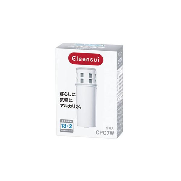 カートリッジ２個入りアルカリ水がつくれるポット型用交換カートリッジ。浄水されたきれいなアルカリ水を作ることが出来ます。対応一覧CP013CP407CP405CP012CP015CP207JP407-T 他【CLEANSUI】【CPC7WNW】