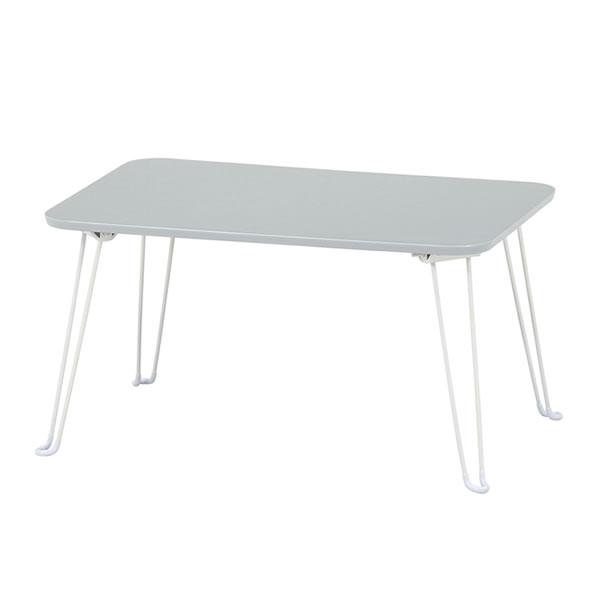 くすみカラーが美しい折りたたみテーブル■商品サイズ(約)全体：幅600 × 奥行400 × 高さ320mm耐荷重(天板)：5kg天板厚み：12mm折りたたみサイズ：600x400x54mm商品重量：約2.8kg※商品画像の小物等は商品に含ま...