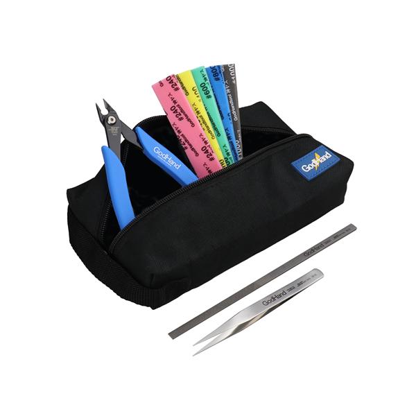 プラモの素組みはコレでバッチリ！高品質・高耐久なツールセットコレだけで、切り出しから仕上げまでを完結できる、プラモ作りに便利な基本の４ツールが入ったセット。高品質なのでビギナーでもベテランでも使いやすく、高耐久なので長くお使いいただけます。...