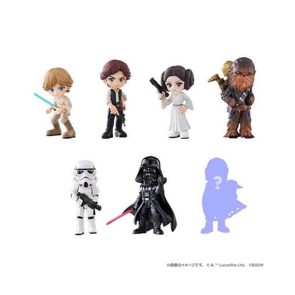 全7種(内シークレット1種)よりランダムに封入。「スター・ウォーズ」から、ルーク、ハン・ソロ、レイヤ姫、チューバッカ＆C3PO、ストームトルーパー、ダースベイダーがPalVerseに登場！【1BOX】6個入り【サイズ】全高約90mm【素材】...