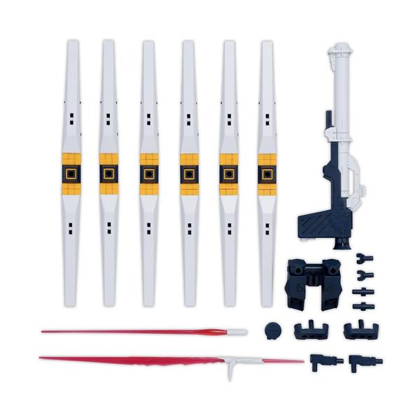 「ENTRY GRADE 1/144 νガンダム」と連動した待望のウェポンセットが登場！■付属のジョイントパーツを使用することで、様々な機体へ取り付けが可能。■別売りの「ウェポンディスプレイベース01」を使用することで射出状態を再現できる。...