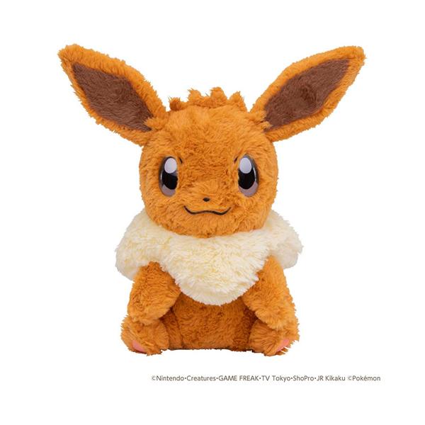 イーブイがあなたのおうちに…！あなただけのあいぼうポケモンイーブイをかわいがってね♪おでこ、ほっぺ、あご、おなかをなでたり、トントンするとイーブイが声でリアクション！抱きしめると喜んだり、うたったり♪横にするとすやすや眠って寝言をしゃべるよ...