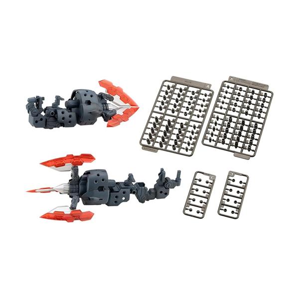 2対の「スパイラルクラッシャー」と「ジョイントセットF」がセットで登場！成形色に「ヘキサブルー」を採用し、「グライフェン バラクーダ」、「バルクアームα」をはじめとした同色のコトブキヤキットをカスタマイズ可能！付属品■スパイラルクラッシャー...