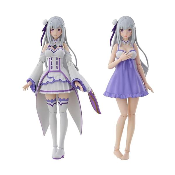 TVアニメ「Re:ゼロから始める異世界生活」より、ハーフエルフのヒロイン「エミリア」が「KADOKAWA PLASTIC MODEL SERIES」に登場！DX ver.は、劇中衣装とオリジナル水着の豪華2体セット！・成型色による色分けと彩...