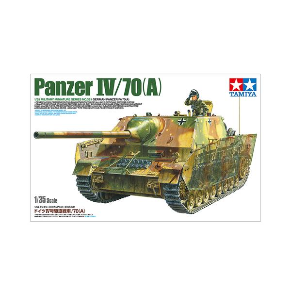 【 模型要目 】IV号駆逐戦車/70(A)の1/35スケール、プラスチックモデル組み立てキットです。★全長242mm、全幅98mm。実車取材に基づき、存在感のある固定戦闘室に長大な70口径7.5cm砲を備えた武骨なスタイルを実感豊かにモデル...