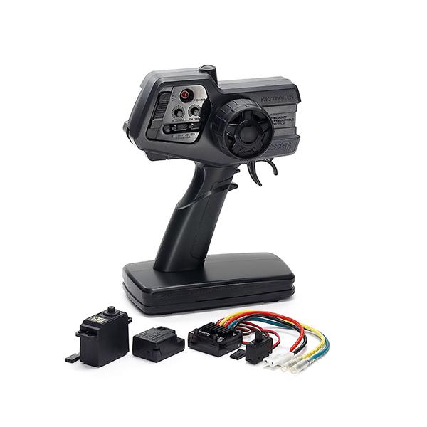 単3形電池で走行する小型RCからの入門用に最適な2chプロポセット●搭載可能シャーシ：スターユニット(T3-01シャーシ・SW-01シャーシ)、タムテックギア(GB-01Sシャーシ) ●送信機用電源：単3形電池4本(別売) ●ESC＆受信機...