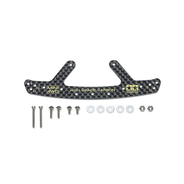 【 マシンの性能アップやドレスアップに役立つパーツです 】N-03バンパーレスユニットに取り付けて、ローラーの装着位置をワイドにできる1.5mm厚カーボンプレートです。直径9、13、19mmのローラー装着時に、全幅を規定いっぱいに設定可能。...