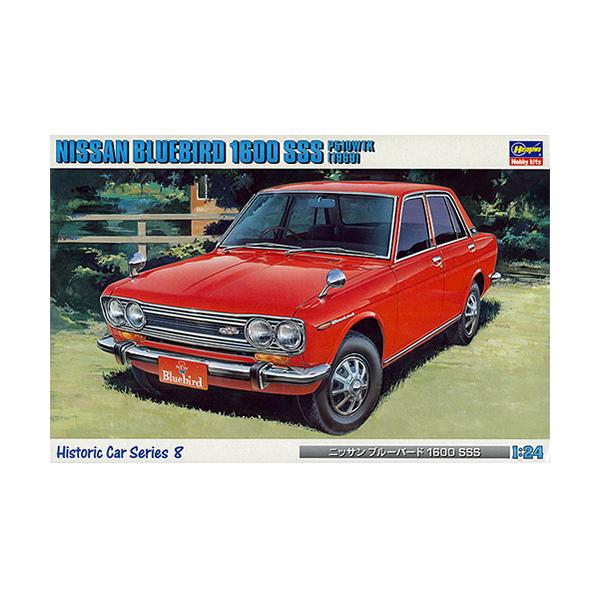 ハセガワ 1/24　ニッサン ブルーバード 1600 SSS “1969”　プラモデルキットスケール：1/24品番：HC8JAN：4967834211087※画像はイメージです。実際の商品と異なる場合がございます。