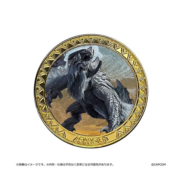 モンスターハンターメダルコレクション誕生記念特別カラー登場!「モンスターハンター」シリーズに登場する人気モンスターの重厚感あふれる金属製メダルコレクションシリーズ誕生を記念した、アルシュベルドの表面にプリントを施したプレミアムカラー版です。...