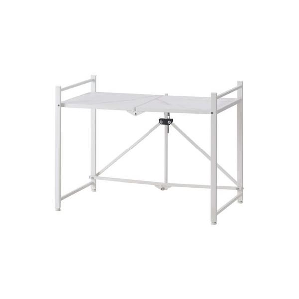 ◆仕様【材質】スチール（粉体塗装） 合成樹脂化粧繊維板【機能】折りたたみ式【組立】完成品【原産地】中国【商品重量】5.0kg【使用サイズ】（約）W62×D37×H45品番：LFS-53WHJAN：4985155240388メーカー：東谷※材...