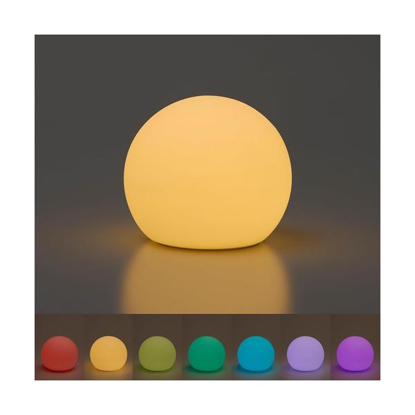 ■暖色点灯/色変わり点灯。シーンに合わせて自由自在に光の色を変えられる。■調色機能で7段階のカラフルな色の変化を楽しめる。■シリコンゴム製でやわらかい素材なのでお子様にも安心。■コンセントいらずなのでお好きな場所にすぐ置ける。室内にもアウト...