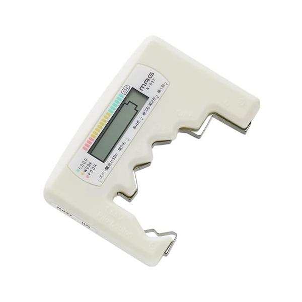 まだ使えるかな？と気になる電池の残量確認に便利です。単1・2・3・4・5形乾電池、ボタン電池のチェック可能。赤・黄・緑と残量が分かりやすいメーター表示。アースカラーの配色で従来の無骨な計測機器イメージを払拭。【商品仕様】品番：N-037-I...