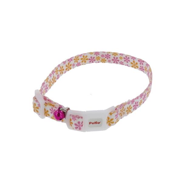 室内飼いにぴったり人気のフラワーデザインがかわいい猫専用首輪。力が加わると外れるバックル仕様。鈴付。■サイズ10ｍｍ×170〜280ｍｍ■材質ポリエステル※リニューアルに伴い、パッケージ・内容等予告なく変更する場合がございます。予めご了承く...