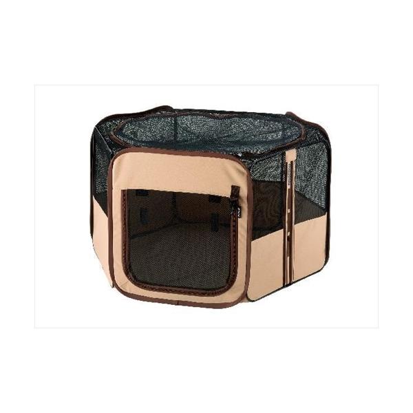 ・サッと組み立て＆折りたたみ！コンパクトに折りたたんで持ち運びできます。・扉は巻き上げて固定できます。扉ファスナーとフックをつなげると、ペットが内側から開ける心配がありません。・サイドポケット付きなので、シーツなどの小物が収納できます。・フ...