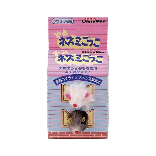 ・パッケージの中には、白と茶色のネズミが2匹！狩猟ごっこを堪能できます。・天然ウサギ毛を使用したネズミのおもちゃ。・皆様から愛され続けるシンプルでスタンダードなアイテムです。