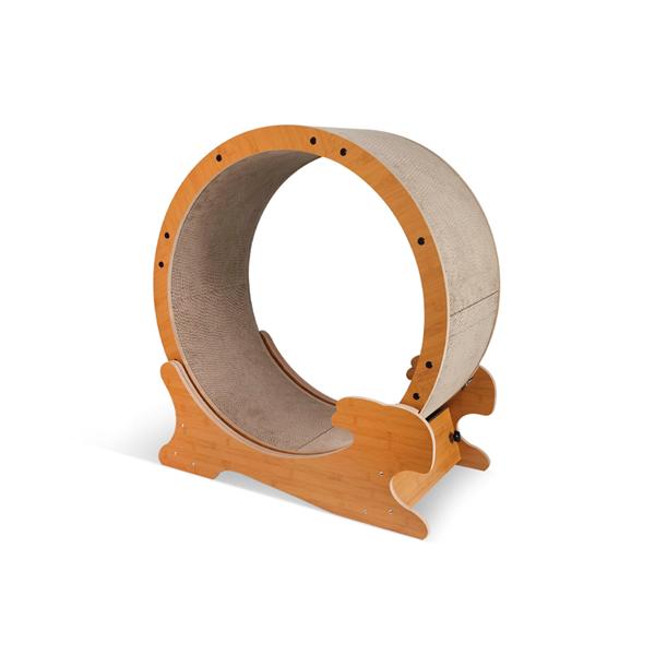 室内で暮らす猫ちゃんのための爪とぎランニングマシン猫ちゃん用のランニングマシン。室内で生活する猫ちゃんの運動不足解消とストレス発散におすすめ。車輪の中は段ボール製の爪とぎで爪とぎもできます（別売りで替え爪とぎあり）。夜や外出時など必要な時は...