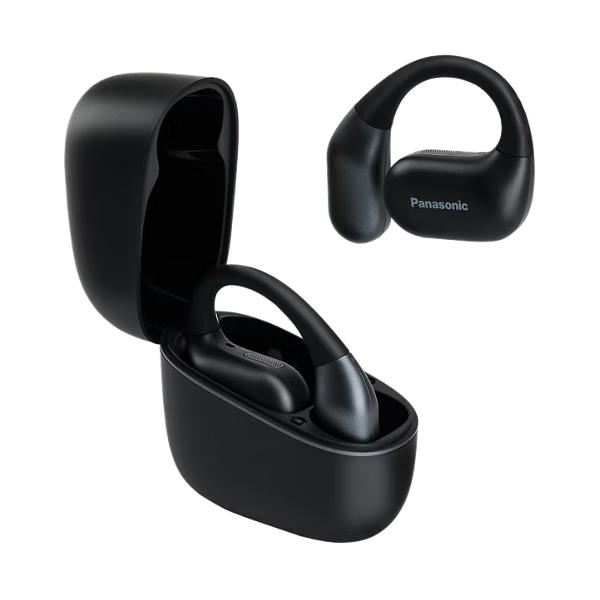 耳をふさがない「ながら聴き」で幅広いシーンに対応オープン型完全ワイヤレスイヤホン【仕様・スペック】型式：デジタルワイヤレスステレオヘッドホン使用ユニット：17mm×12mm質量：イヤホン 約8.7g×2 (LR同値)／充電ケース 約36g防...