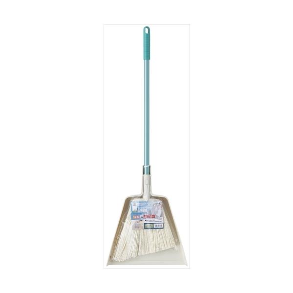 使用サイズ：●幅275×奥行45×高さ820mm●重量325g●原産国：箒.CHINA、ハンドル.JAPAN●材質：グリップ/ポリエチレン(抗菌加工)、ハンドル(柄)/スチール(ポリプロピレン被覆、抗菌加工)、ジョイント/ポリアセタール、甲...