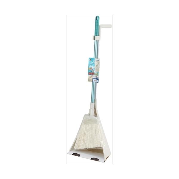 使用サイズ：●幅270×奥行195×高さ830mm●重量530g●原産国：JAPAN●材質：ほうき:グリップ/ポリエチレン(抗菌加工)、ハンドル(柄)/スチール(ポリプロピレン被覆、抗菌加工)、ジョイント/ポリアセタール、甲/ポリプロピレン...