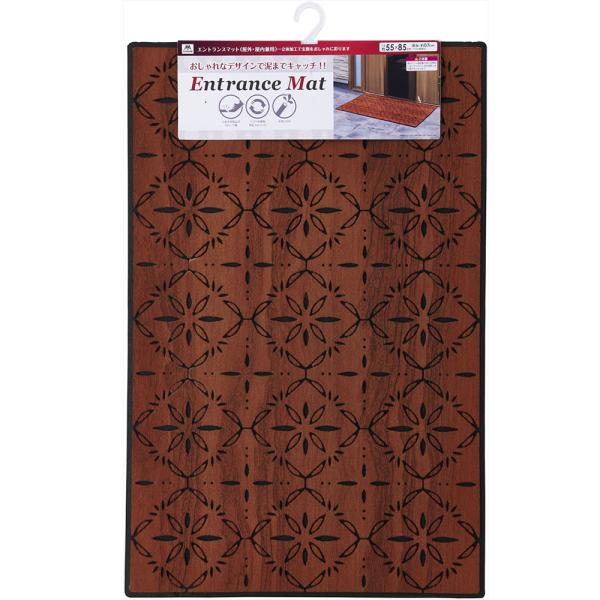 おしゃれなデザインで泥までキャッチ！！●使用サイズ：幅550×奥行850mm 厚み：7mm●使用重量：2650g●材質：パイル/ポリエステル100％、ベース/再生ゴム●おしゃれなデザインで泥までキャッチ！！