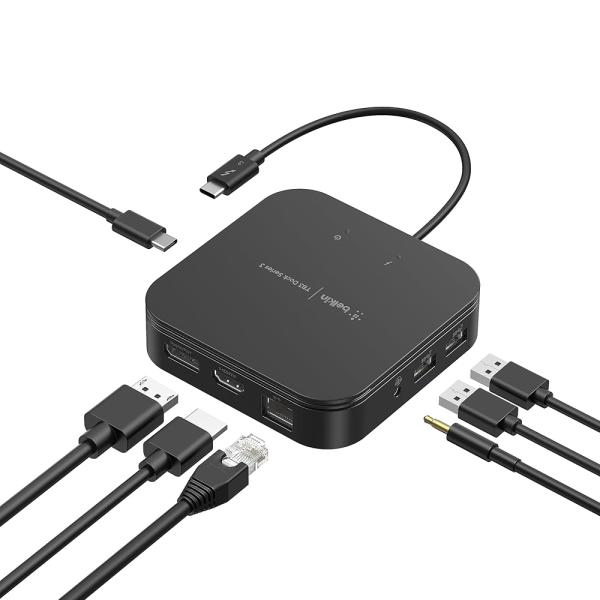 「商品情報」THUNDERBOLT 3 DOCK CORE「主な仕様」2年間のメーカー保証、安心の日本語サポートノートPCから接続機器への電力供給と、充電器(USB-C)から接続機器とノートPCへの電力供給、2つの電力供給が可能Mac:ma...