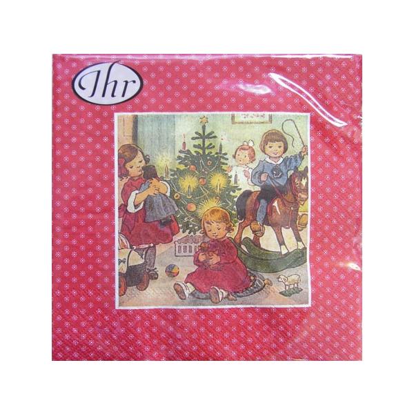 ■生産：ドイツ　 ■素材：パルプ　 ■サイズ：33ｘ33cm■枚数：5枚入り世界的に有名な紙ナプキンの生産メーカー、ＩＨＲ社のペーパータオル。ドイツのイラストレーター、フリッツ・バウムガルテン氏のアンティークプリント。デコパージュやお弁当等...