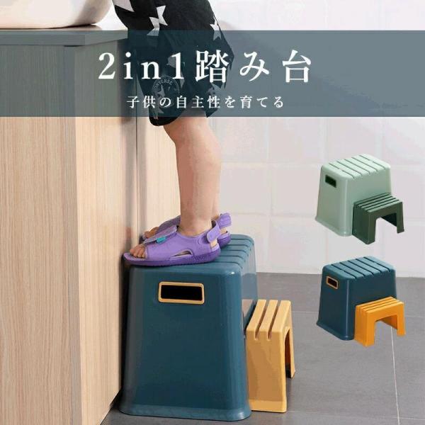 2in1１つの二段踏み台に見えますが、実は分かれて別々に使うこともできる仕様となっております。使わない時に、重ねて収納、場所取らずにいいスライドで幅は調整可能上下のギザギザを自由に合わせすることで、踏むお台の幅は調整可能。組み合せ次第、使い...