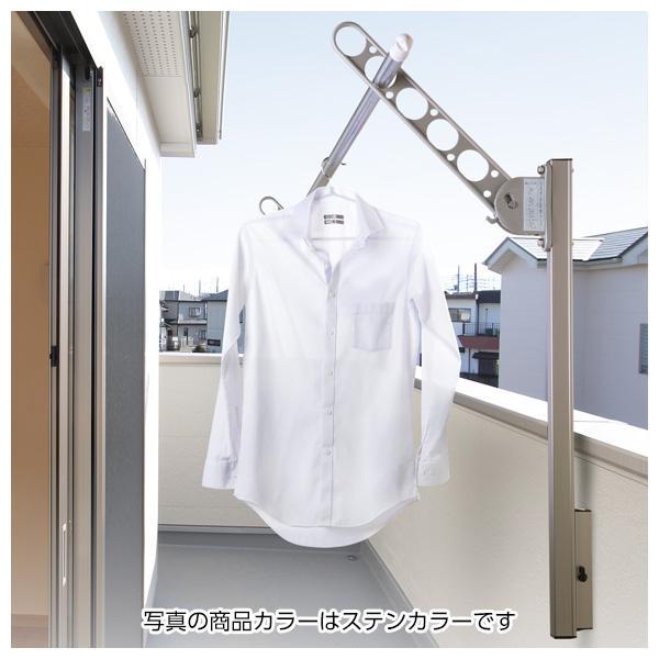 ベランダ 物干し 腰壁用 スライド柱 2本 可動式 ポール 竿受け 竿掛け 竿置き 取り付け 金具 屋外 洗濯物干し 軒下 バルコニー 物干し台 テラス