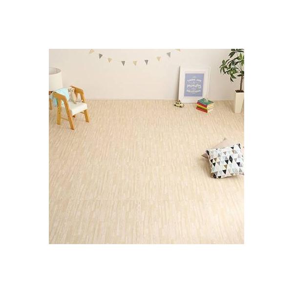 明日着く あす着く ジョイントマット 洗える 拭ける 木目 大判 厚手 極厚 分厚い 端 角 フチ付き 縁 クッションフロア 48枚 60cm 1cm 6畳 8畳 六畳 八畳 赤ちゃん ベビー 安全 保温 柔らかい 防音 子供 ペット 滑り...