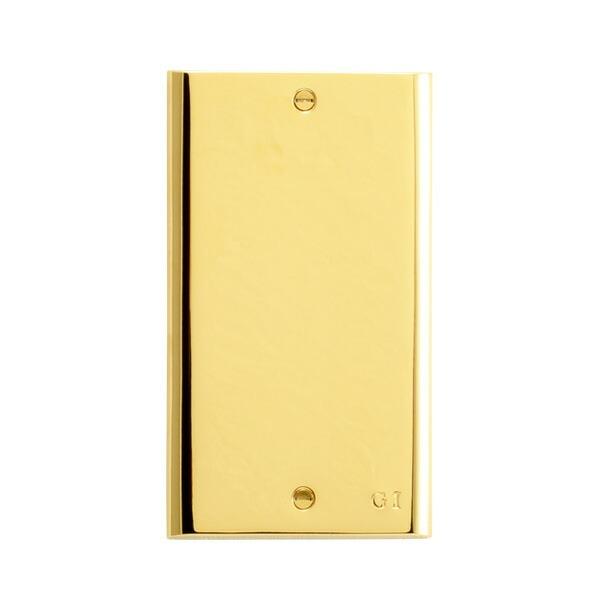 【サイズ】縦119×横69×厚さ6mm【材質・仕上げ】真鍮 金色 / 真鍮PVD仕上げ無垢材の真鍮素材に磨き仕上げを行い、下地にクロームメッキ、また仕上げにジルコニウムイオンをコーティングしてあります。キズに強い仕上げです。お手入れは乾拭き...