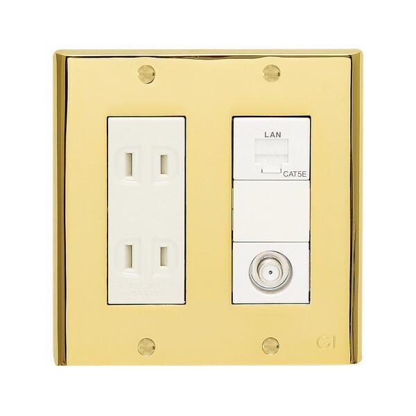 【サイズ】縦119×横115×厚さ6mm【材質・仕上げ】真鍮 金色 / 真鍮PVD仕上げ無垢材の真鍮素材に磨き仕上げを行い、下地にクロームメッキ、また仕上げにジルコニウムイオンをコーティングしてあります。キズに強い仕上げです。お手入れは乾拭...