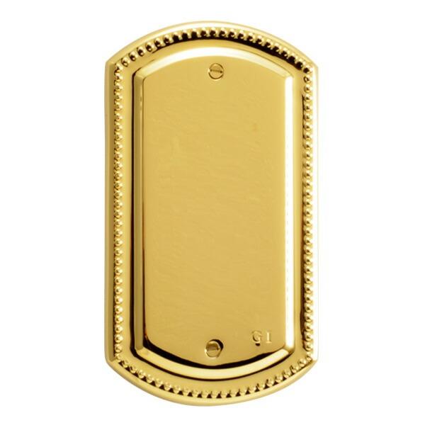 【サイズ】縦141×横80×厚さ7mm【材質・仕上げ】真鍮 金色 / 真鍮PVD仕上げ無垢材の真鍮素材に磨き仕上げを行い、下地にクロームメッキ、また仕上げにジルコニウムイオンをコーティングしてあります。キズに強い仕上げです。お手入れは乾拭き...