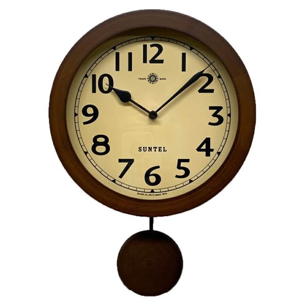 【サイズ】33×25×6cm/820g【枠色 カラー】茶色 アンティークブラウン【材質・電池】天然木　ポプラ材+MDF（集成材）マンガン単三×１本【ムーブメント】SKP製振子ステップ式クォーツムーブメント【製作】日本製、国内製作【安心の1年...