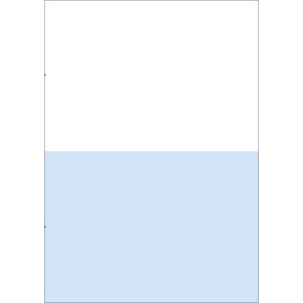 マルチプリント用紙 A4二面付き単票(カラータイプ)500枚入。A4サイズのミシン目入り汎用用紙。対応ソフトなら、これ一枚で各種の伝票を罫線入りで印刷できます。A4サイズ(210×297)、ミシン目入り・二つ割サイズ(210×148.5)。...