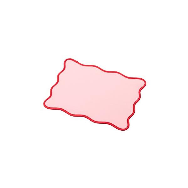 デスクに彩りと快適さをプラス。波のようなウェーブラインが個性的なマウスパッドです。