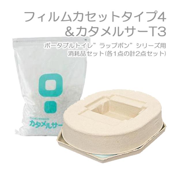 【発売日：2026年03月18日】ポータブルトイレ ラップポンシリーズの消耗品をお得なセットにしました。【フィルムカセット タイプ4】ラップポン本体に装着すると約60回使用出来ます。毎日の使用に最適なリーズナブルなタイプのフィルムです。材質...