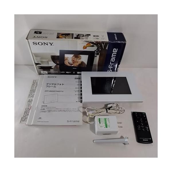 【コンディション：良い】SONY デジタルフォトフレーム S-Frame D720 7.0型 内蔵メモリー2GB ホワイト DPF-D720/W 【説明書】紙の説明書は基本的に付いていませんが、メーカーのホームページで説明書をご覧いただける...