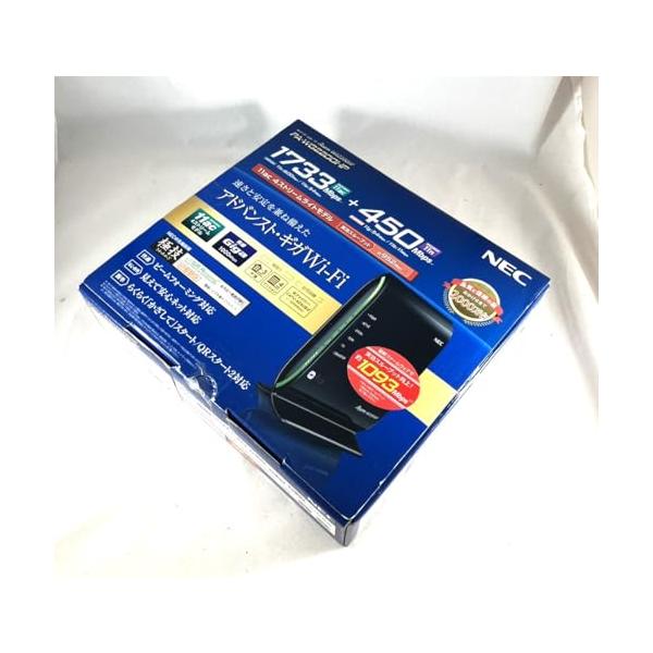 【コンディション：非常に良い】NEC Aterm 無線LAN親機 WiFiルーター 11ac/n/a/g/b 1733Mbps 450Mbps 4LDK 3階建 接続台数18台 WG2200HP PA-WG2200HP 【説明書】紙の説明書...