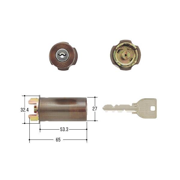 ■子鍵３本付MIWA 美和ロック 鍵 交換 取替