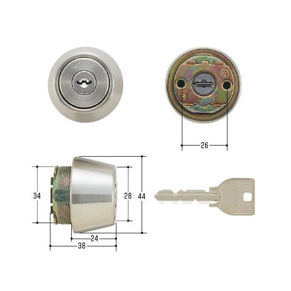 ■子鍵3本付美和ロック MIWA 鍵 交換 取替