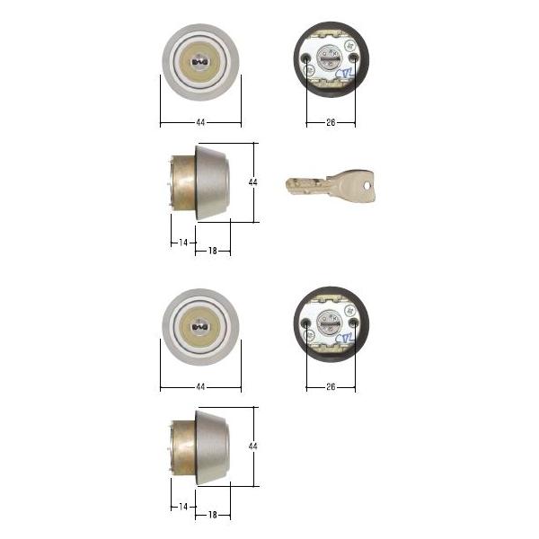 ■子鍵6本付き■扉厚42mm■フロント刻印 08 FESP