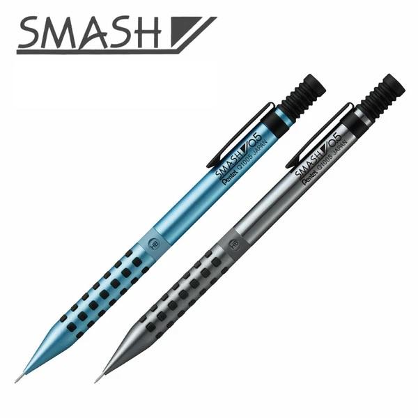 ぺんてるシャープペン　スマッシュ　限定　ダイヤモンドメタリックカラーズ　消しゴム付きシャープ径：0.5種類：ブルーダイヤモンド（Q1005-LDM1）半ツヤ仕上げ　　　ダイヤモンド（Q1005-LDM2）鏡面仕上げ限定消しゴム　ぺんてるAin