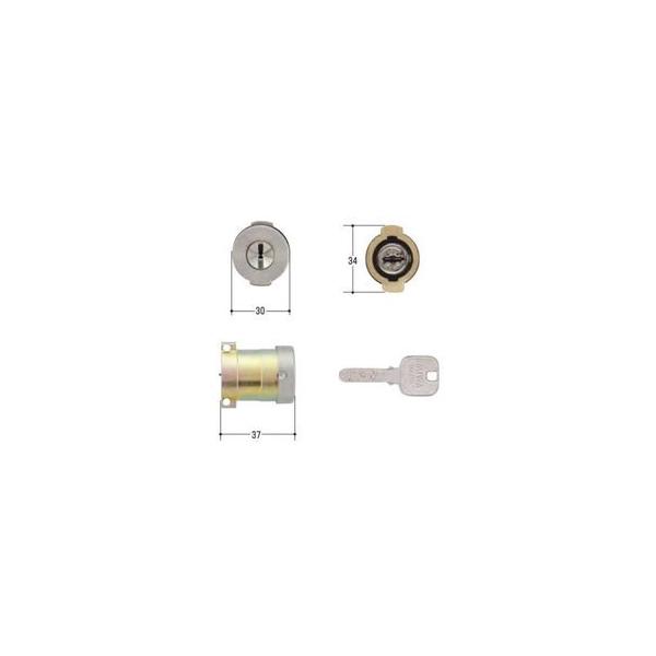 シリンダー1個MIWA JNシリンダー PAタイプ[MCY-494]４段変化の水平ピンが２列１１本、２段変化の斜めピンが２列１０本の計２１本の組合わせにより、カギ違いの数は１７２億通りにもなります。精度の高い斜めピンの採用により、耐ピッキン...