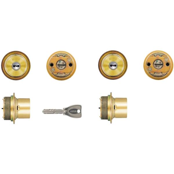 ＭＩＷＡ,美和ロックのPRディンプルキーシリンダー　TE0鍵交換用2個同一（シリンダー2個、キーは同じ鍵で操作可能）1セットになります。キーはＰＲキーが6本つき色　BS色写真と実物は色合い若干異なる場合がございます。ご了承ください。少量在庫...