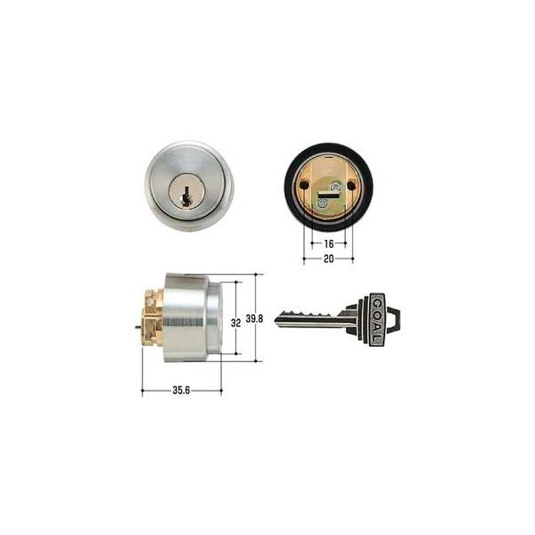 ゴール　LX HD LG ASLX　取替用シリンダーです。DT(ドアの厚さ）33〜43 対応です。カギ3本付メーカーや型番は、ドアを開くとドア横のプレート部に書いてますので確認してください。フロントプレート刻印(例）ASLX・LG・LGX・...