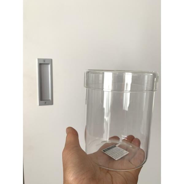 薄手のガラスの雰囲気も素敵な、ミニテラリウム容器無駄のない、シンプルなデザインで蓋付きsize直径10cm×高さ12cm