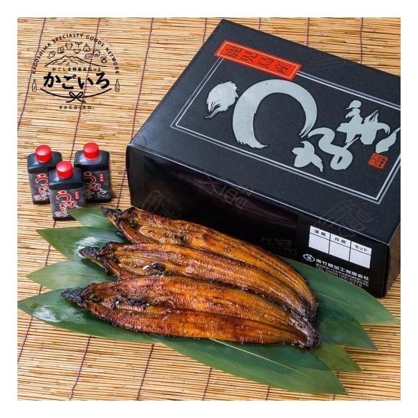 蒲焼原料の活鰻は見質のやわらかいものを使用。うなぎ蒲焼は蒸してふっくらやわらかく風味満点に仕上げ、真空パックしてあります。尚、付属の「手作りのタレ」は絶品です。運送会社名：ヤマト運輸企業名/屋号：南竹鰻加工（有）＜原材料名＞鹿児島産うなぎ、...