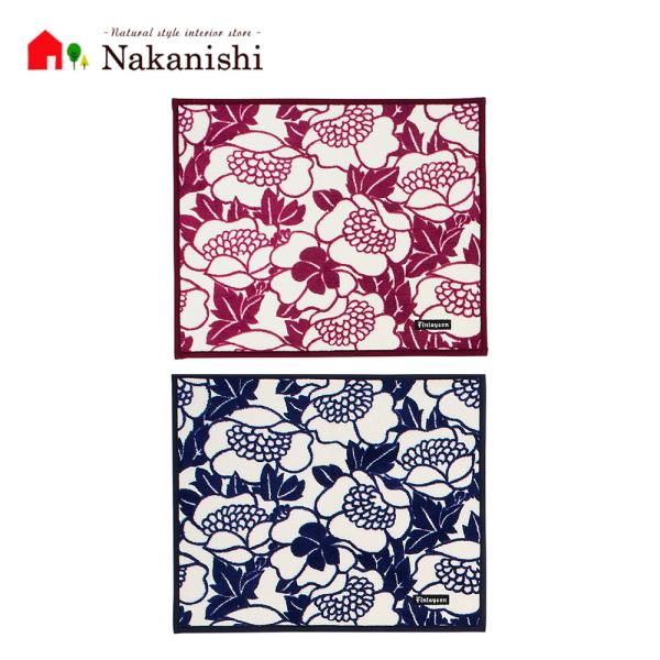 北欧らしいシンプルで大胆なフラワーデザインです。パイル長： 約0.9cm(カット)素　材： アクリル100％備　考： 抗菌　防臭加工　吸水・速乾　洗濯機洗いOK　滑りにくい加工※撮影時の照明等の関係で、商品の色の見え方が異なる場合がございます。