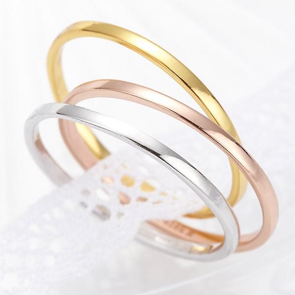 素材 シルバー925製（ゴールド/ローズゴールドコーティング）サイズ リング幅 約1.34mmリング厚み 約1mmリングサイズ 7号、9号、11号、13号とっても華奢なメタルのリングを入荷しました。リングの幅は極細の1.3mm。表面にはあえ...