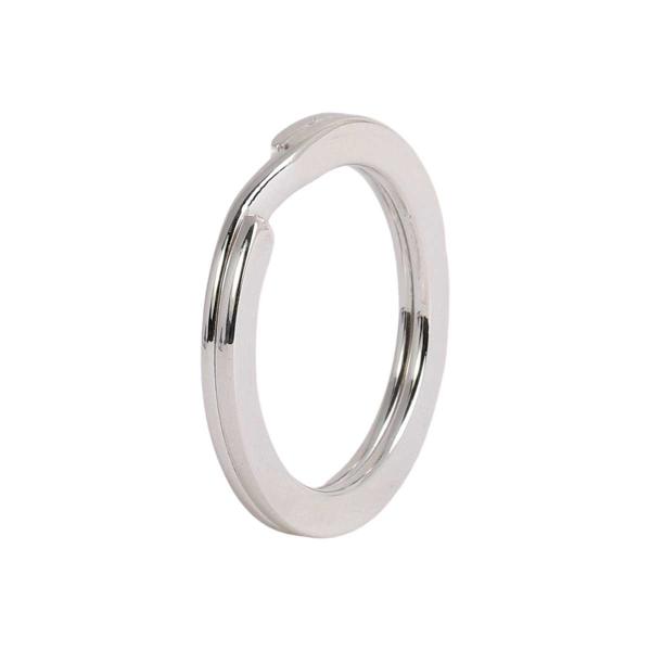 キーリング レディース メンズ シルバー925製 1個売り 25mm 平打ち 2重カン パーツ 金具 シルバー キーホルダー バッグチャーム クラフト 手芸 DIY 手作り素材:シルバー925サイズ:直径25mm、内径19mm、厚み3mm、...